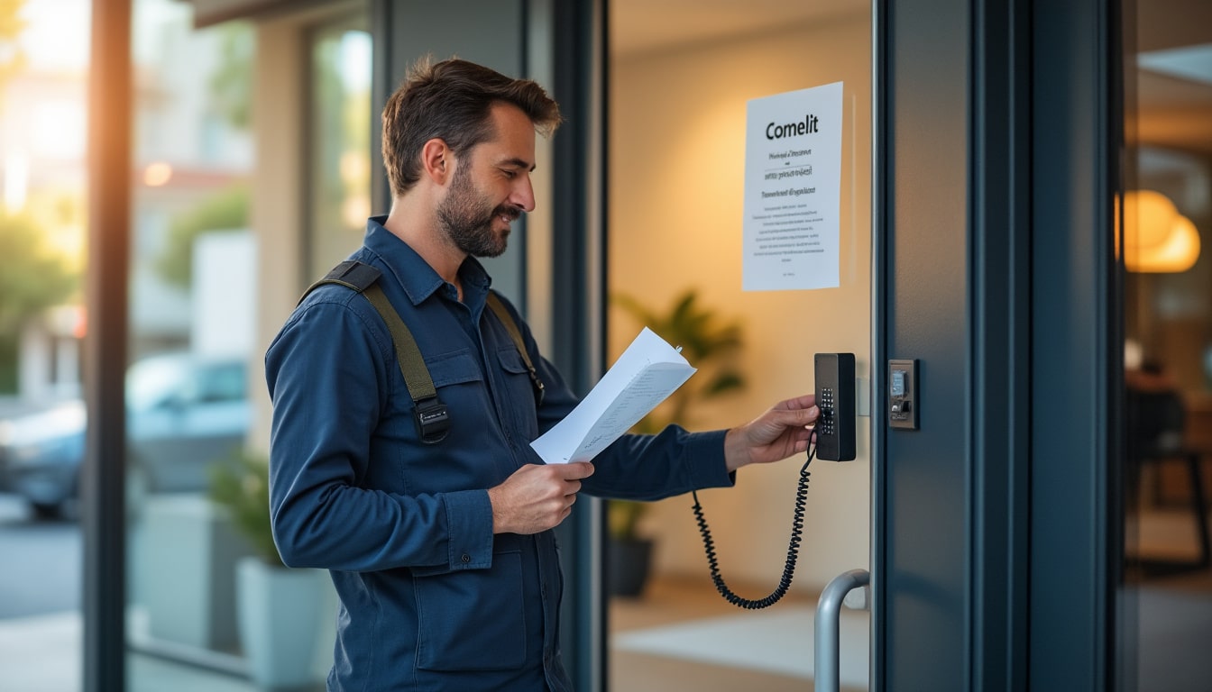 Notice du système d’interphone Comelit : guide d’installation et d’utilisation – DOMOSECURE